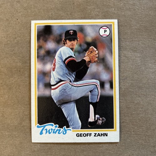 1978 Topps Baseball Geoff Zahn Minnesota Twins Card #27 | eBay