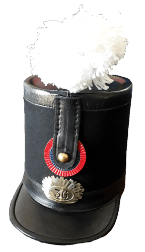 Swiss Army Fusilier Voltigeur Shako Leather Felt Hat | eBay