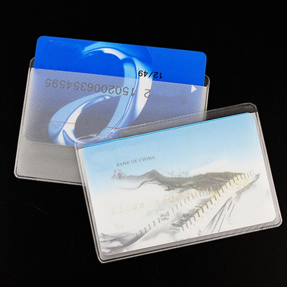 50 Pcs Badge Id Holder Business Card Protector Identity Cover ...