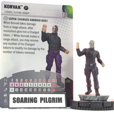 Marvel Heroclix KORVAK- 027 UNCOMMON Avengers 60th Anniversary (Korvac ...