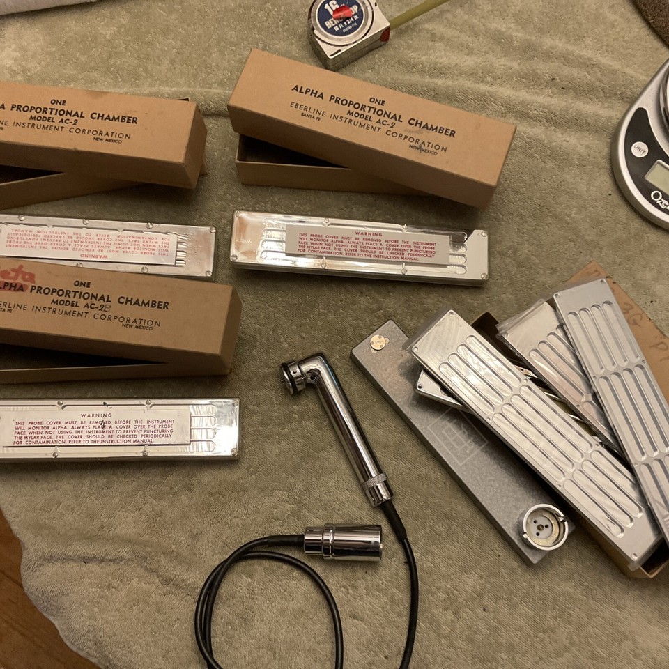 Lot Eberline Geiger Counter Radiation Detector Probe Alpha Beta Chamber ...