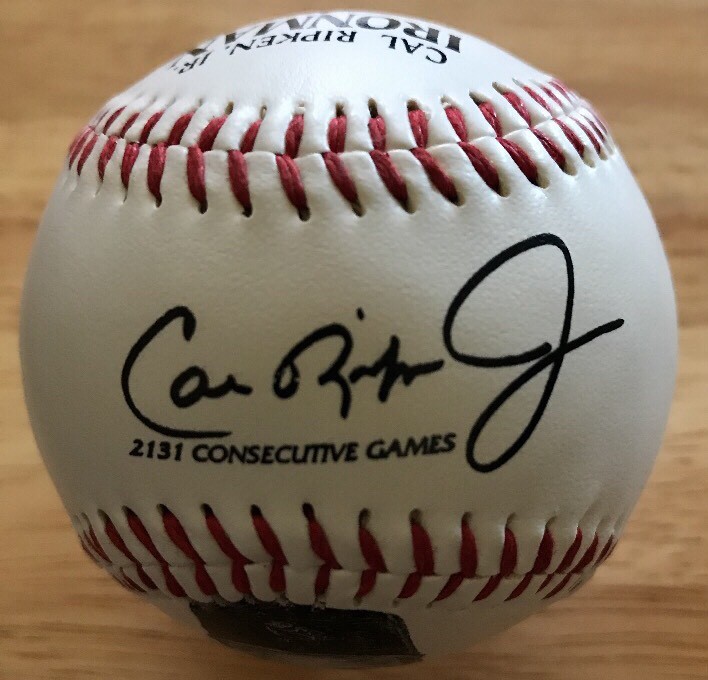 CAL RIPKEN JR. IRONMAN 2131 CONSECUTIVE GAMES BASEBALL ⚾️ FOTOBALL ...