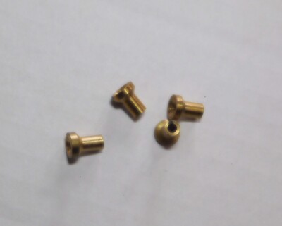 4 Brass .25 Dia. Throttle Cable Ends. .30 Long. Fits up to .080 cable ...