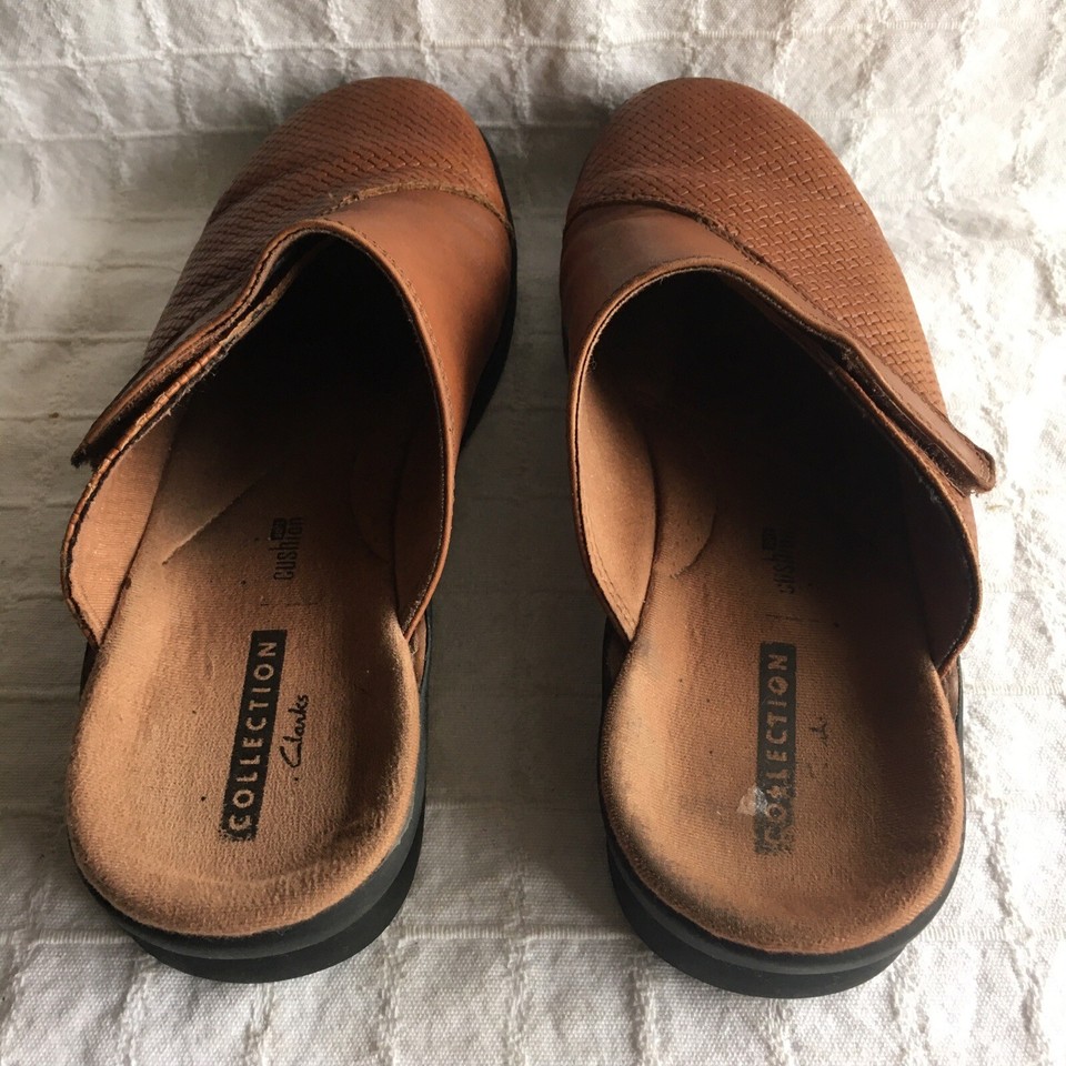 Clarks Womens Clogs Shoes Size 8.5 M Brown Soft Cushion Collection | eBay