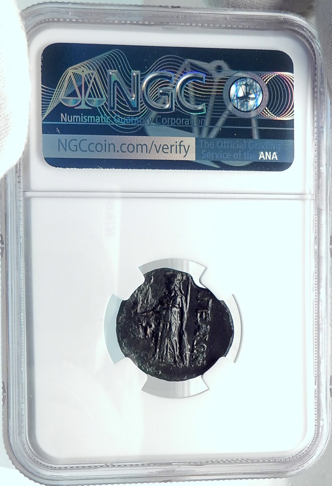 AIGEAI in CILICIA Authentic Ancient 2-1CenBC Greek Coin ZEUS ATHENA NGC ...
