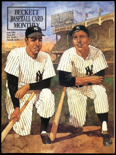 Mickey Mantle Joe DiMaggio June 1991 Beckett Baseball Monthly Magazine ...