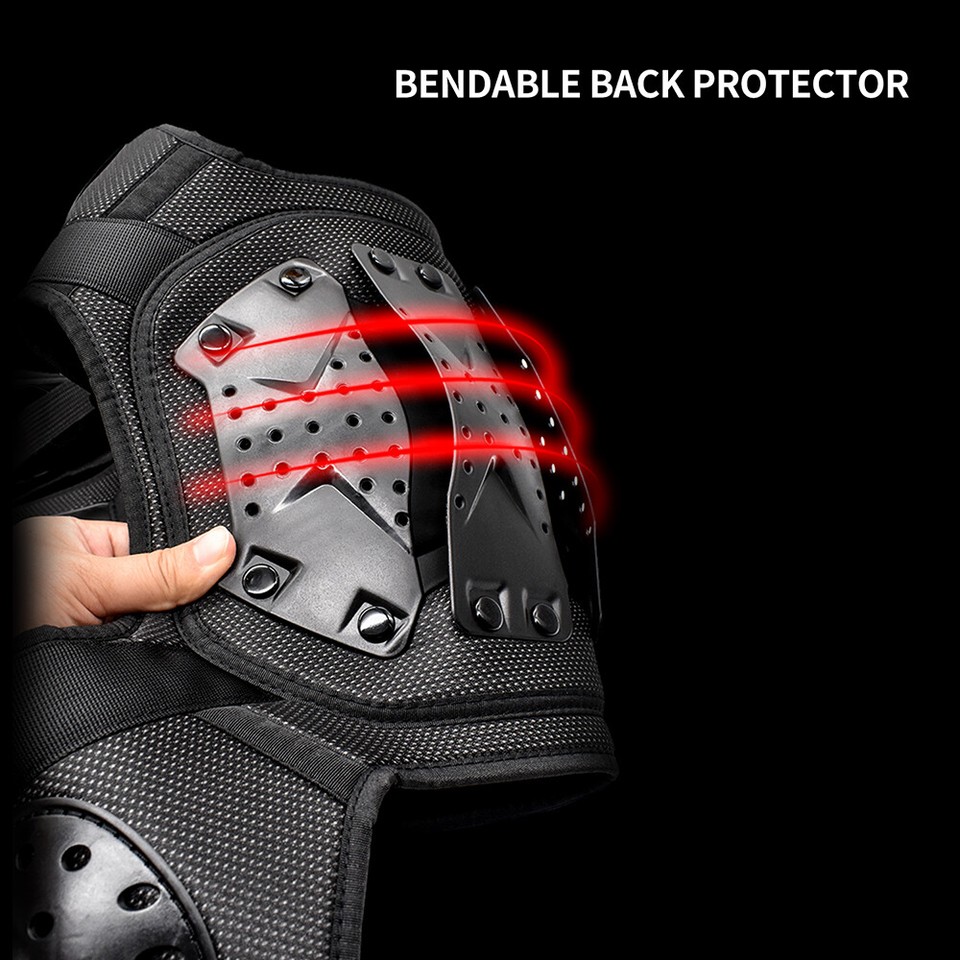 WOSAWE Adult Motorcycle Armored Vest Chest Back Protector Hip Shorts ...
