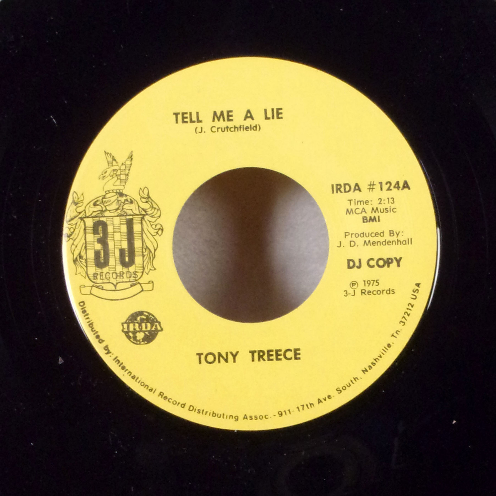 Tony Treece Tell Me a Lie 7" 45 3J Records promo WLP dj + sleeve VG | eBay