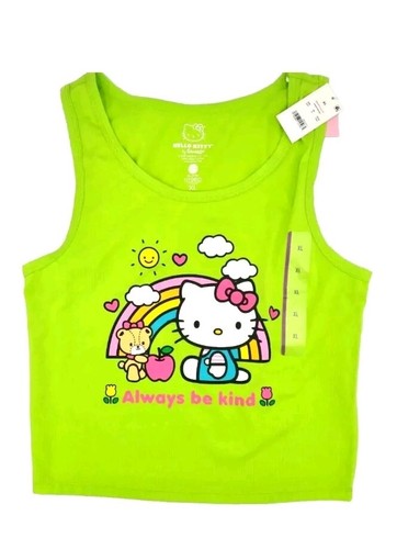 Hello Kitty Always Be Kind Girls T Shirt Sleeveless Summer Tee Size XL ...