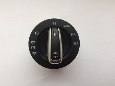 AUDI Q7 C6 RS6 ALLROAD 4F HEADLIGHT LIGHT LAMP SWITCH Chrome TRIM ...