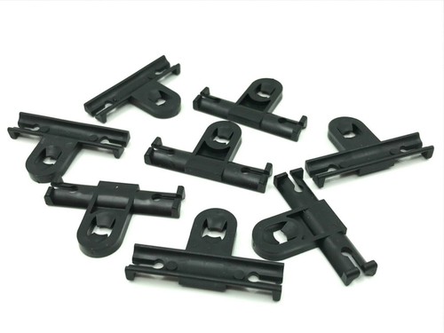 8pcs push on standoff black nylon harness retaining wire clips GM tape ...