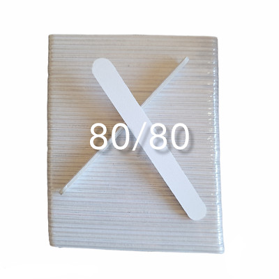 Nail File Regular 7" 80/80 White White 50 pc #F506 | eBay