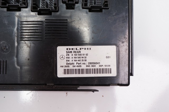 1645409162 MERCEDES BENZ Gl450 GL 07-09 OEM Rear Sam Unit Control ...