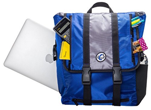 Case-It BKP-102 Laptop Backpack with Hide-Away Binder 13 Inches, Blue ...