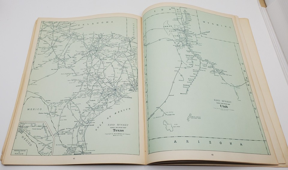 Handy Railroad Atlas of the United States 1978 Rand McNally Railroad ...