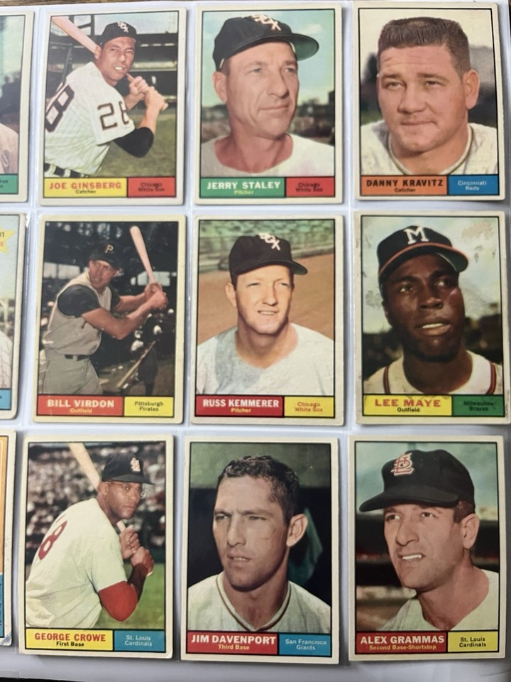 Lot Of 72 - 1961 TOPPS BASEBALL CARDS | eBay