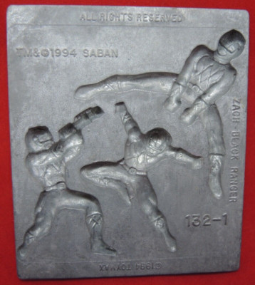 CREEPY CRAWLERS MOLD POWER RANGERS ZACH BLACK RANGER # 132-1.. TOYMAX ...