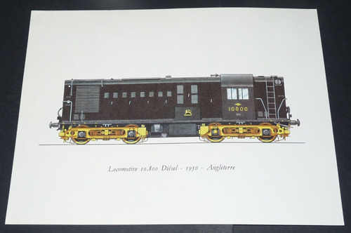 PUBLICITE 1961 LABORATOIRE ROUSSEL LOCOMOTIVE TRAIN 10800 DIESEL ...