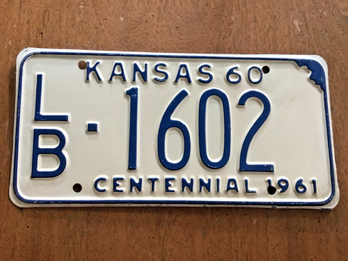 1960 Kansas License Plate Tag | eBay