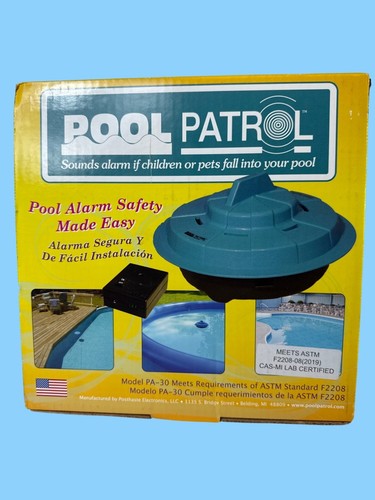 Pool Patrol PA-30 Pool Alarm Safety System With Remote Sensor-Untested ...
