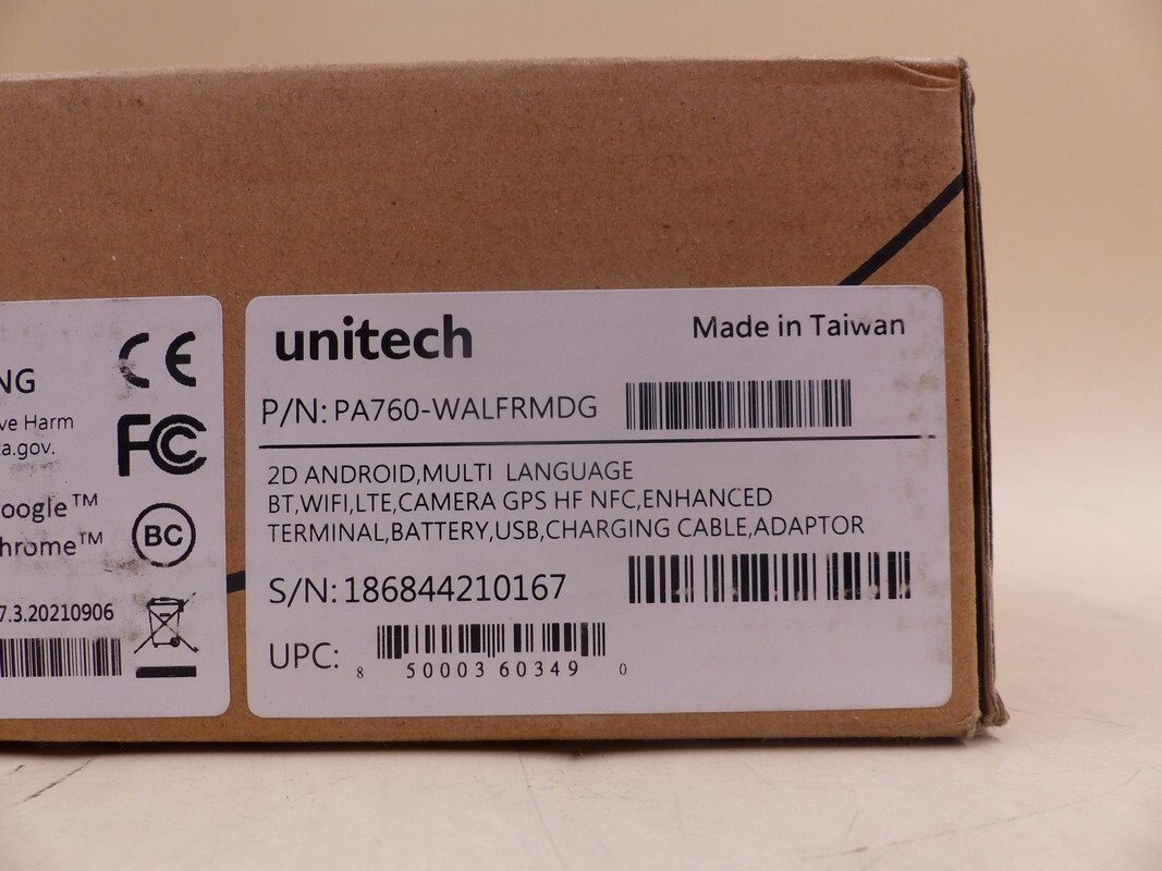 UNITECH PA760 MOBILE HANDHELD COMPUTER BARCODE SCANNER PA760-W1LFRMDG | eBay