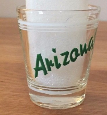 ARIZONA state shot glass ... green lettering | eBay