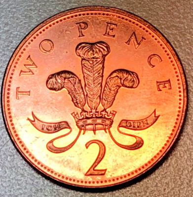 GREAT BRITAIN GB UK england KM987 2004 UNC-CIRCULATED MINT-AU 2 PENCE ...