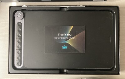 Huion Inspiroy Dial Q620M Wireless Graphics Drawing Tablet - Black | eBay