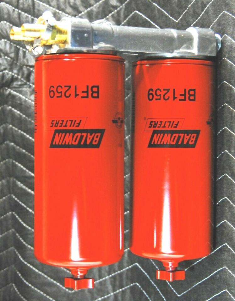 WVO Diesel Dual Remote Mount NO Baldwin BF1259 Fuel Filter Water ...