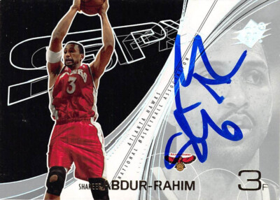Shareef Abdur-Rahim autographed Basketball Card (Hawks) 2002 Upper Deck ...