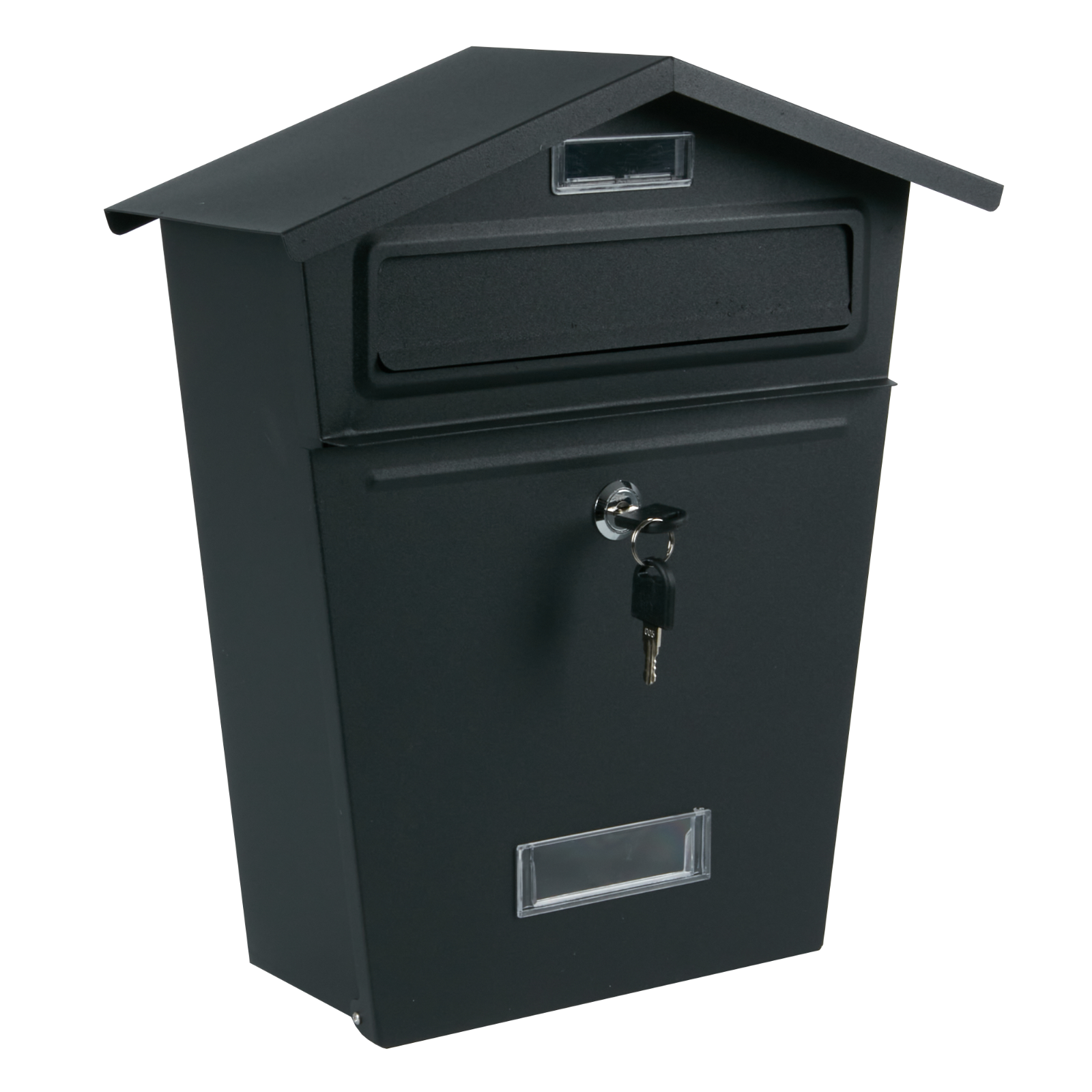 NEW LARGE OUTDOOR STEEL POST BOX POSTBOX LOCKABLE LETTER MAIL WALL ...