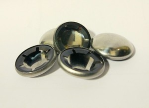 5pcs x 16mm 5/8" Capped Starlock Washers Push on Fasterns. Cap Star ...