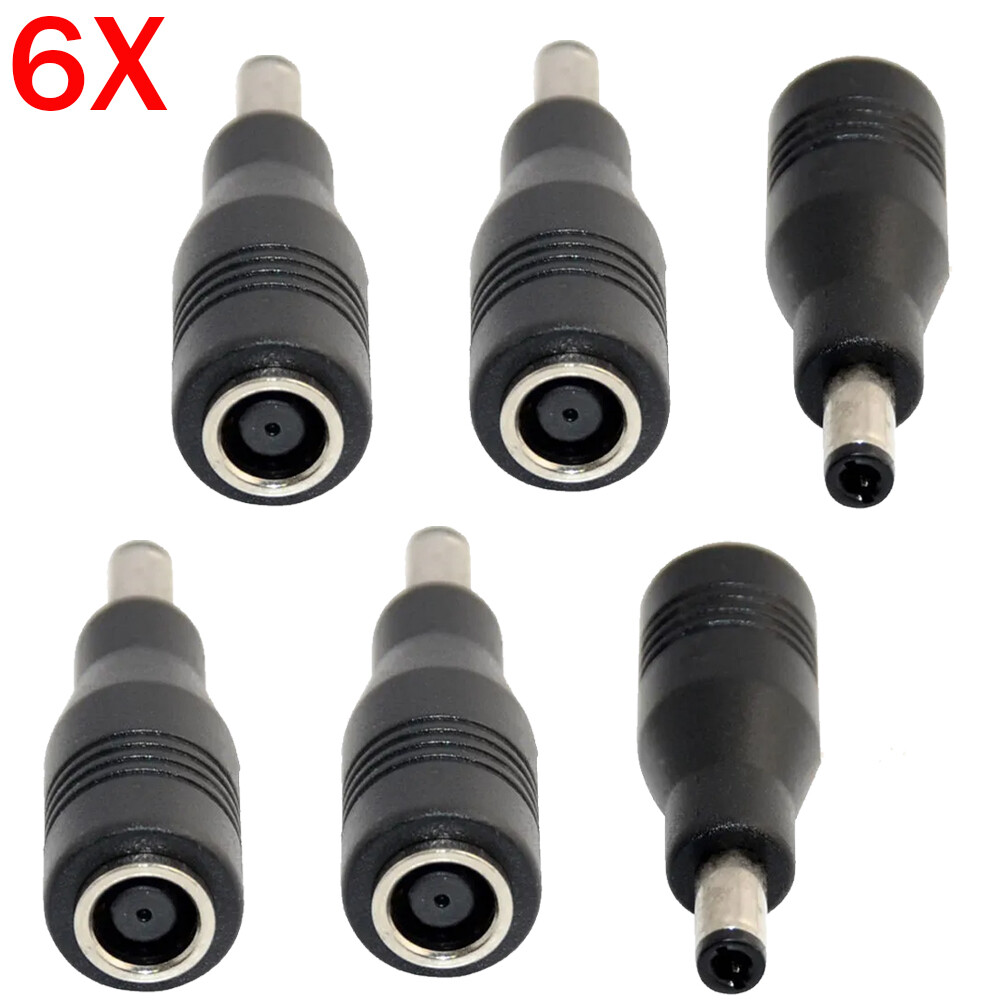 6pc DC 7.4x5.0mm Female to 5.5x2.5mm Power Adapter Plug Converter ...