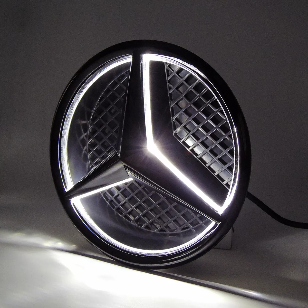 Fit FOR Mercedes Benz Front Grille Star Emblem LED Light Illuminated ...