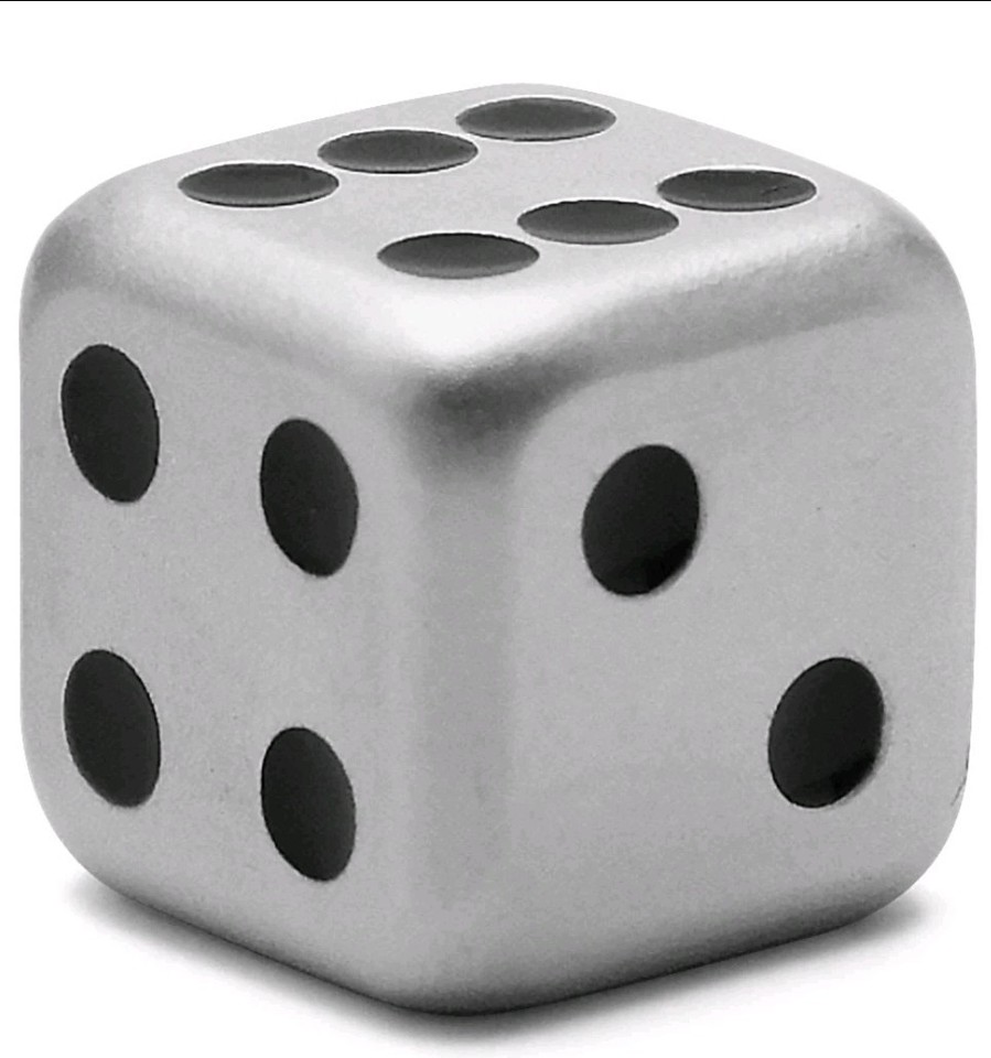 1 oz Antique Liberty Eagle Silver Dice (Box, CoA) Gift Box. Gaming Dice ...