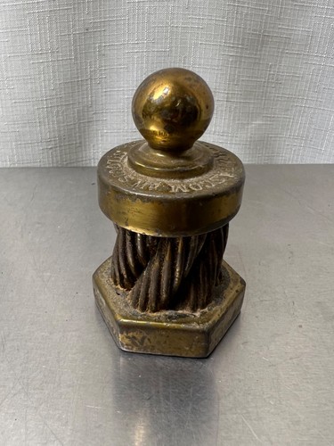 PAT. 1895 "BRODERICK & BASCOM" ST. LOUIS, MO. THICK WIRE ADVERTISING ...