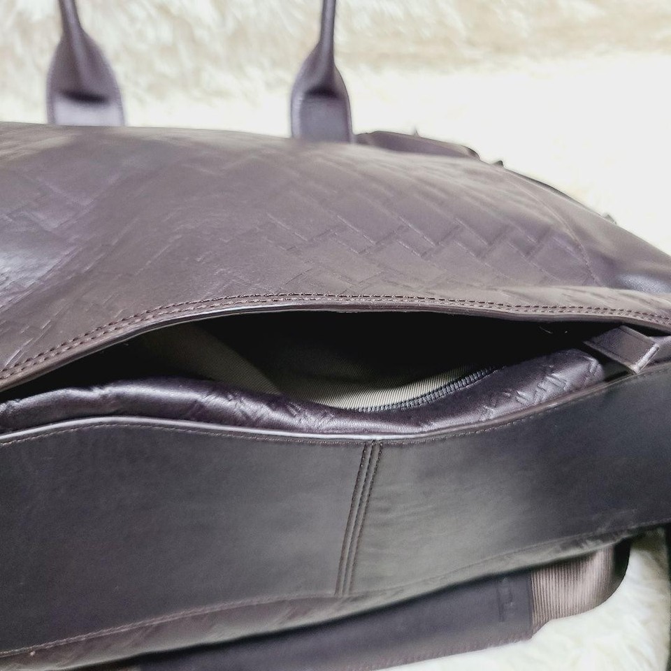 [Rare] TUMI Business Bag with Logo Embossing, All Leather, 2-Way, A4 ...