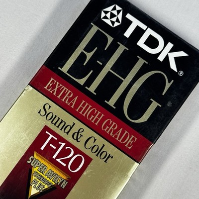TDK EHG Extra High Grade VHS Tape T-120 - 6 Hour Sealed New Blank | eBay