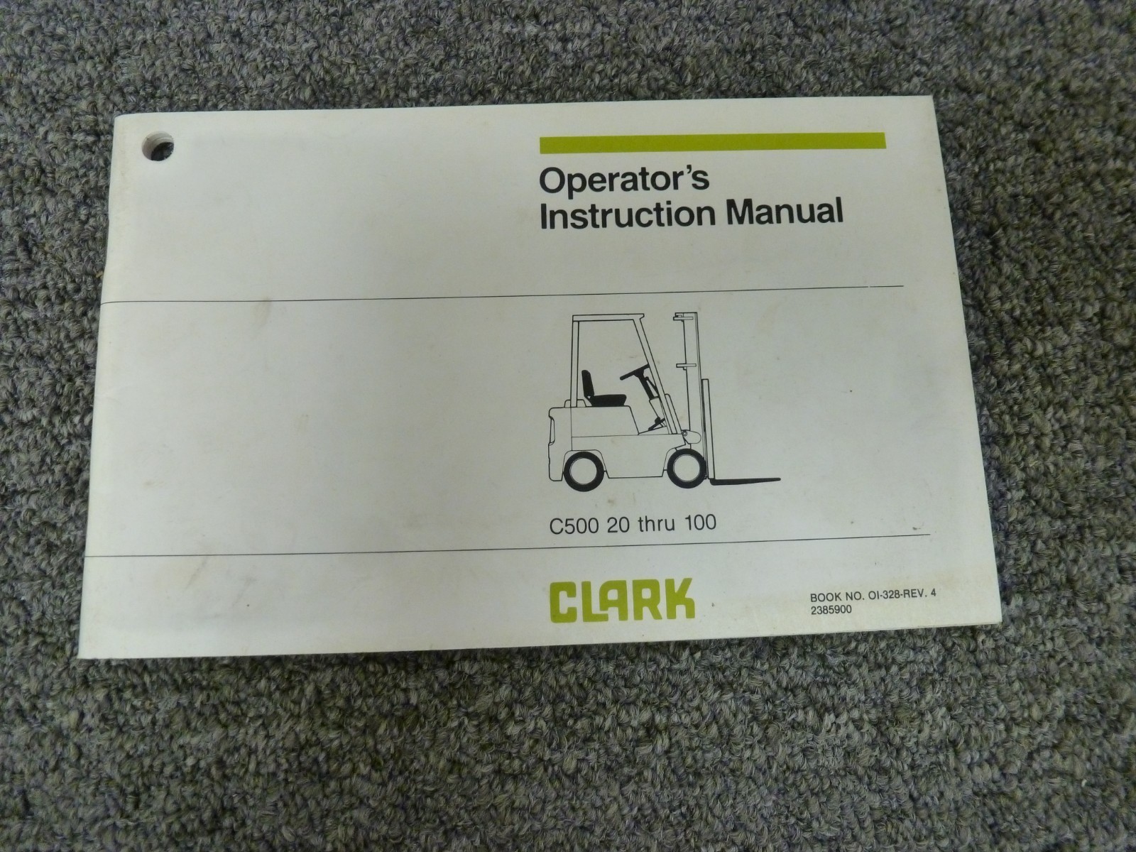 Clark C500-20 C500-25 C500-30 C500-40 C500-45 Forklift Owner Operator ...