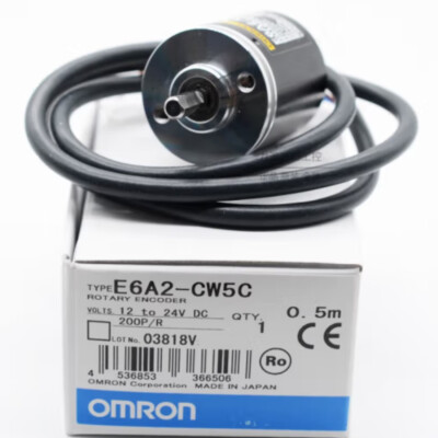 OMRON Rotary Encoders 12-24VDC NPN E6A2-CW5C 200P/R 0.5M | eBay
