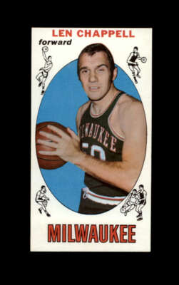 1969 Topps Basketball #068 Len Chappell RC STARX 6.5 EX/MT+ (CS120551 ...