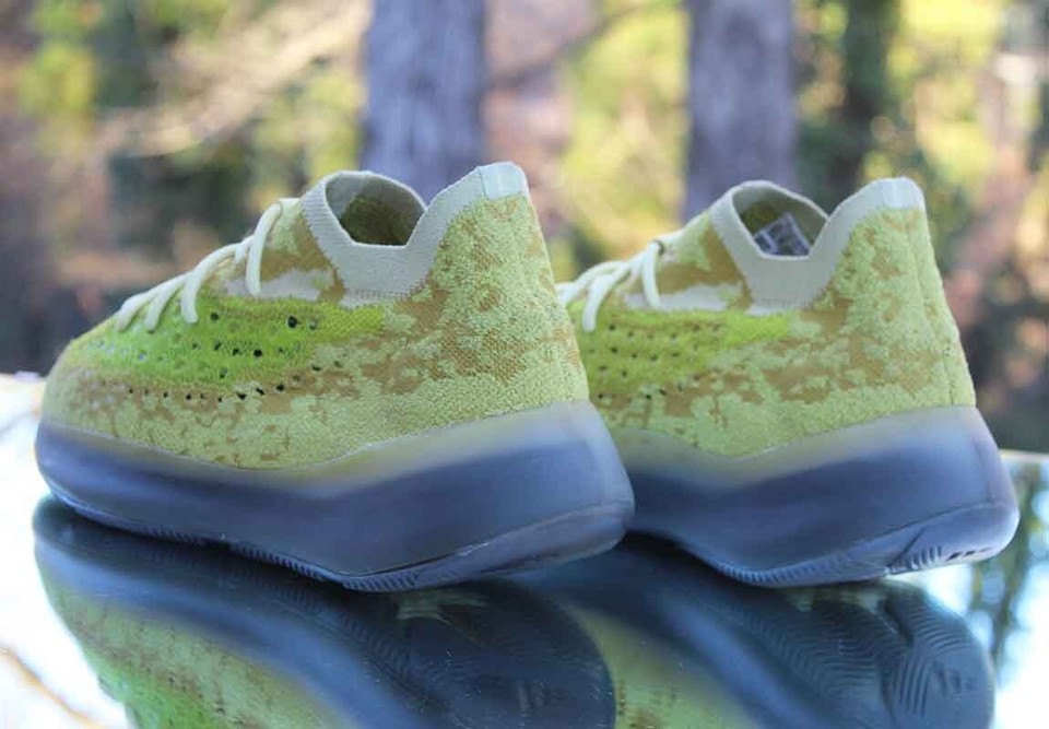 Adidas Yeezy Boost 380 Hylte Glow Men’s Size 9.5 Yellow Green Custom ...