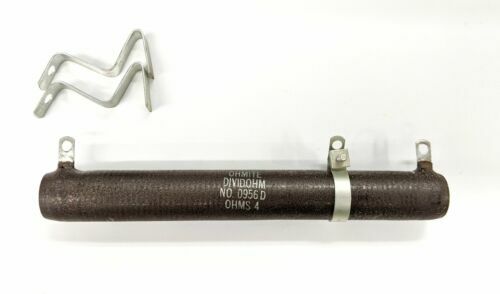 D100K4R0 4 Ohm 100 Watt Adjustable, Tubular Ceramic Power Resistor 100W ...