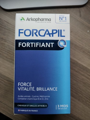 Forcapil fortifiant cheveux et ongles 180 Capsules cure 3 mois / Hair ...