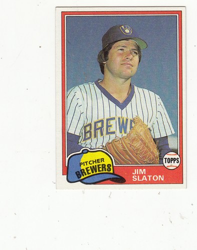 1981 TOPPS BASEBALL #357 JIM SLATON MILWAUKEE BREWERS - NM/MT | eBay