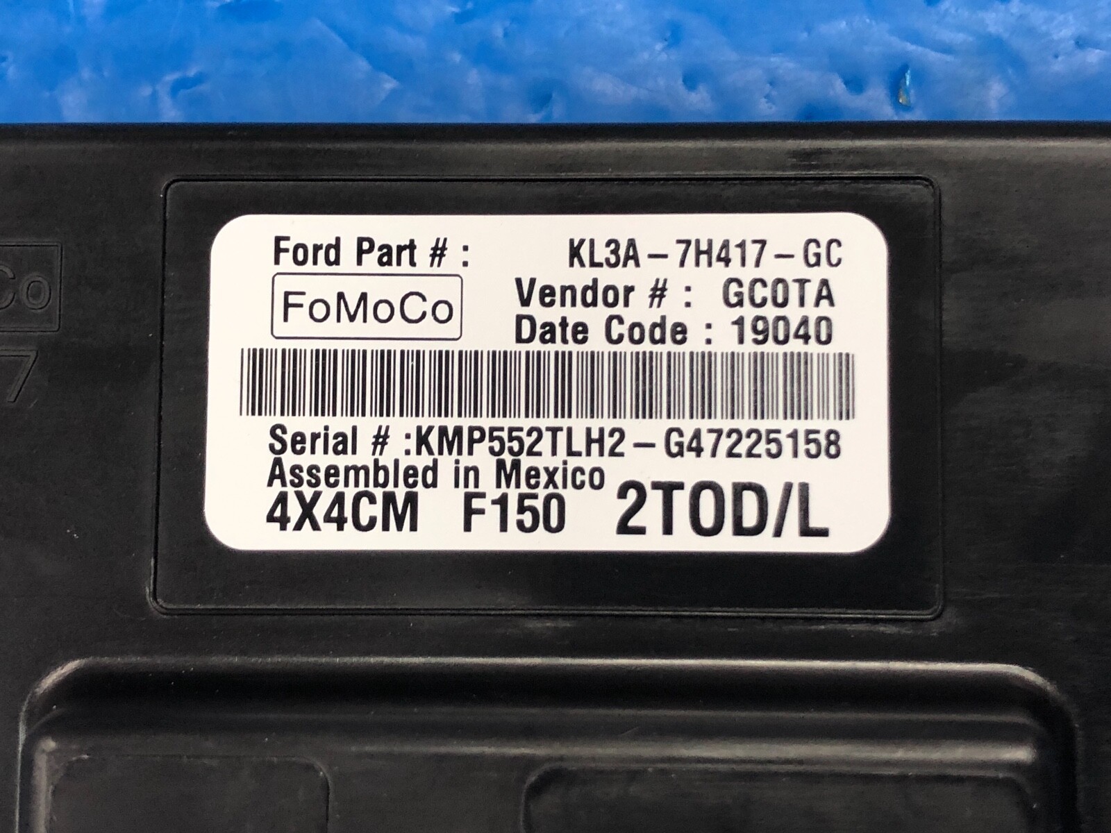 2019 2020 FORD F150 TRANSFER CASE CONTROL MODULE 4X4 ECM COMPUTER KL3A ...