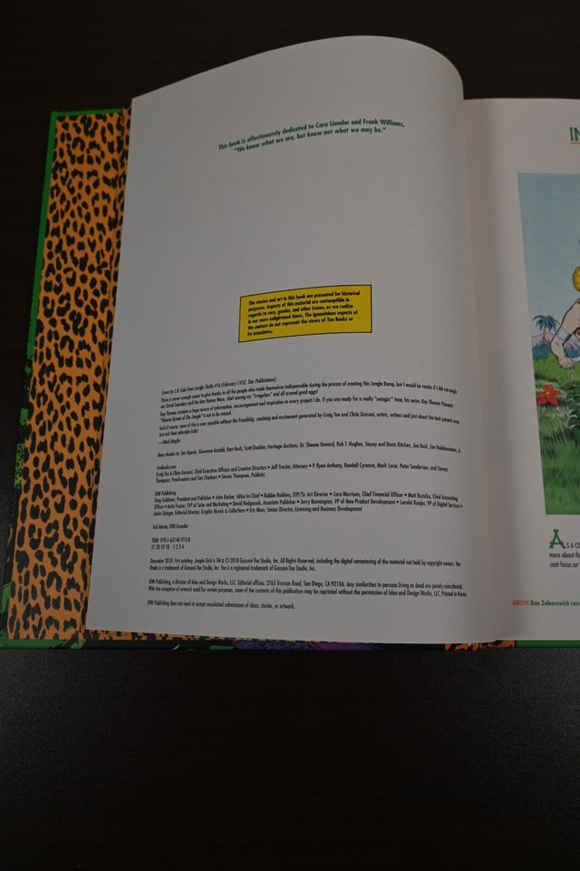 Yoe Books / IDW: Jungle Girls - Hardcover 2018 1st Printing ...