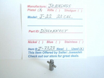 JENNINGS J-22 . 22 CAL. ( FIRING PIN RELEASE) (ITEM # J-3323) | eBay