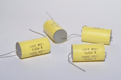 4x Kondensator von Electel Typ MKPI, 0.22 µF / 1000 V, Tube Amp ...
