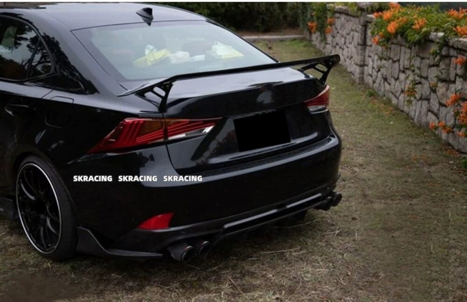Real Carbon Fiber Rear Trunk Spoiler Wing For 2017-2020 LEXUS IS200t ...